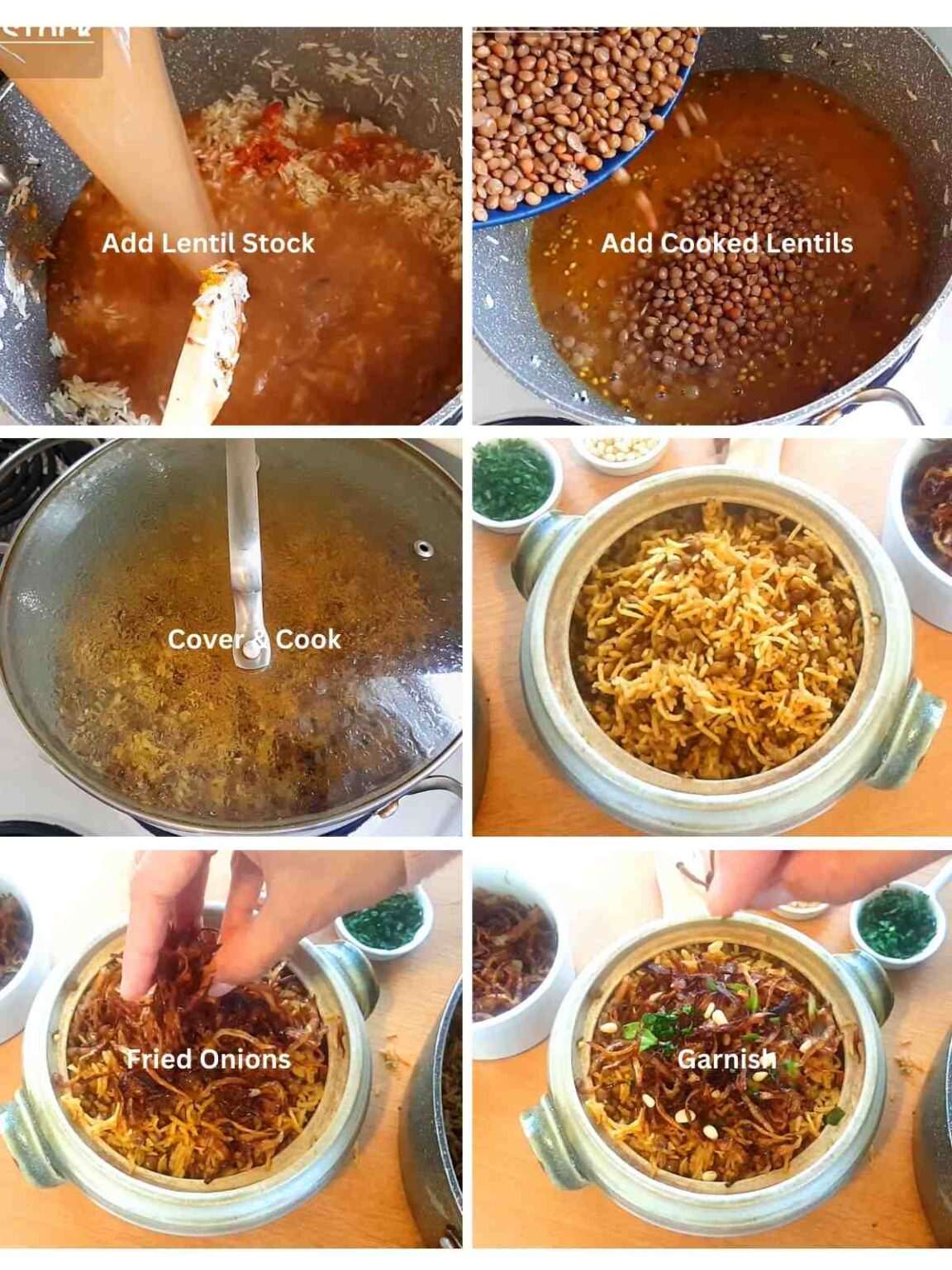 Mujadara or Mudardara Lebanese Lentils and Rice – Get Set Vegan