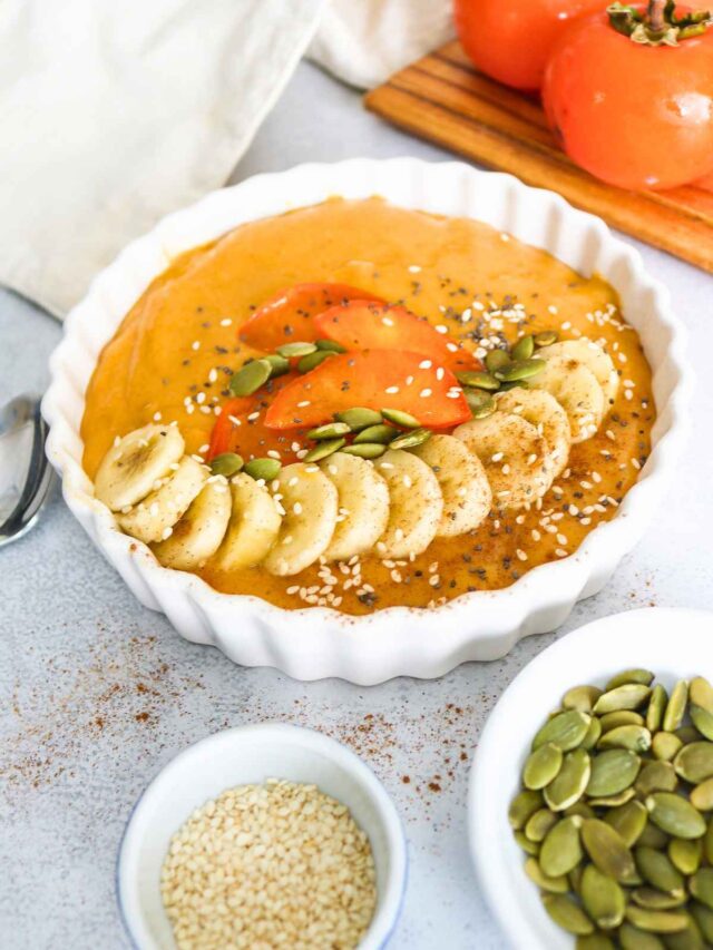 Persimmon Smoothie Bowl – Get Set Vegan